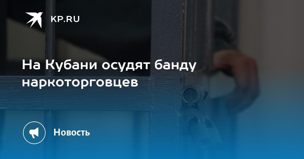 На Кубани осудят банду наркоторговцев Kp Ru